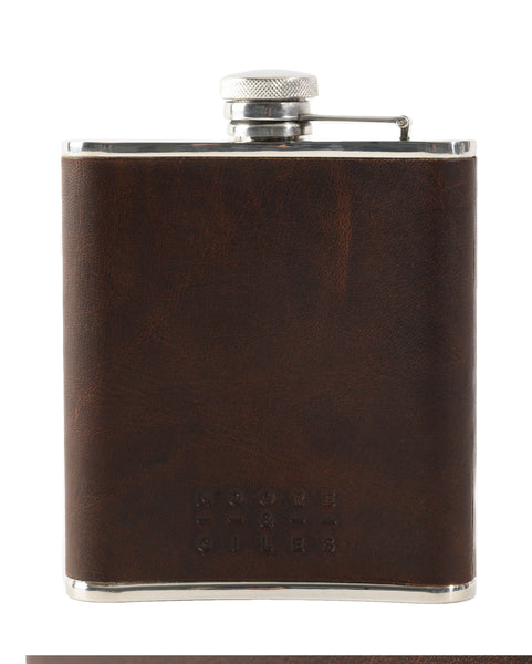 Moore & Giles Italian Leather Wrapped Flask | Billy Reid