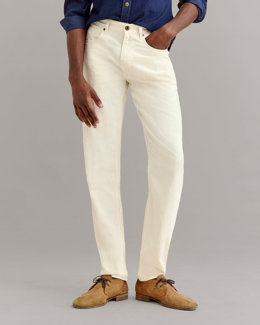 Cotton Linen 5 Pocket Pant - Slim Fit | Billy Reid