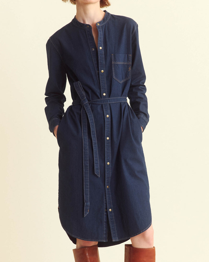 Shoals Denim Shirttail Dress - Versatile Denim Shirt Dress – Billy Reid