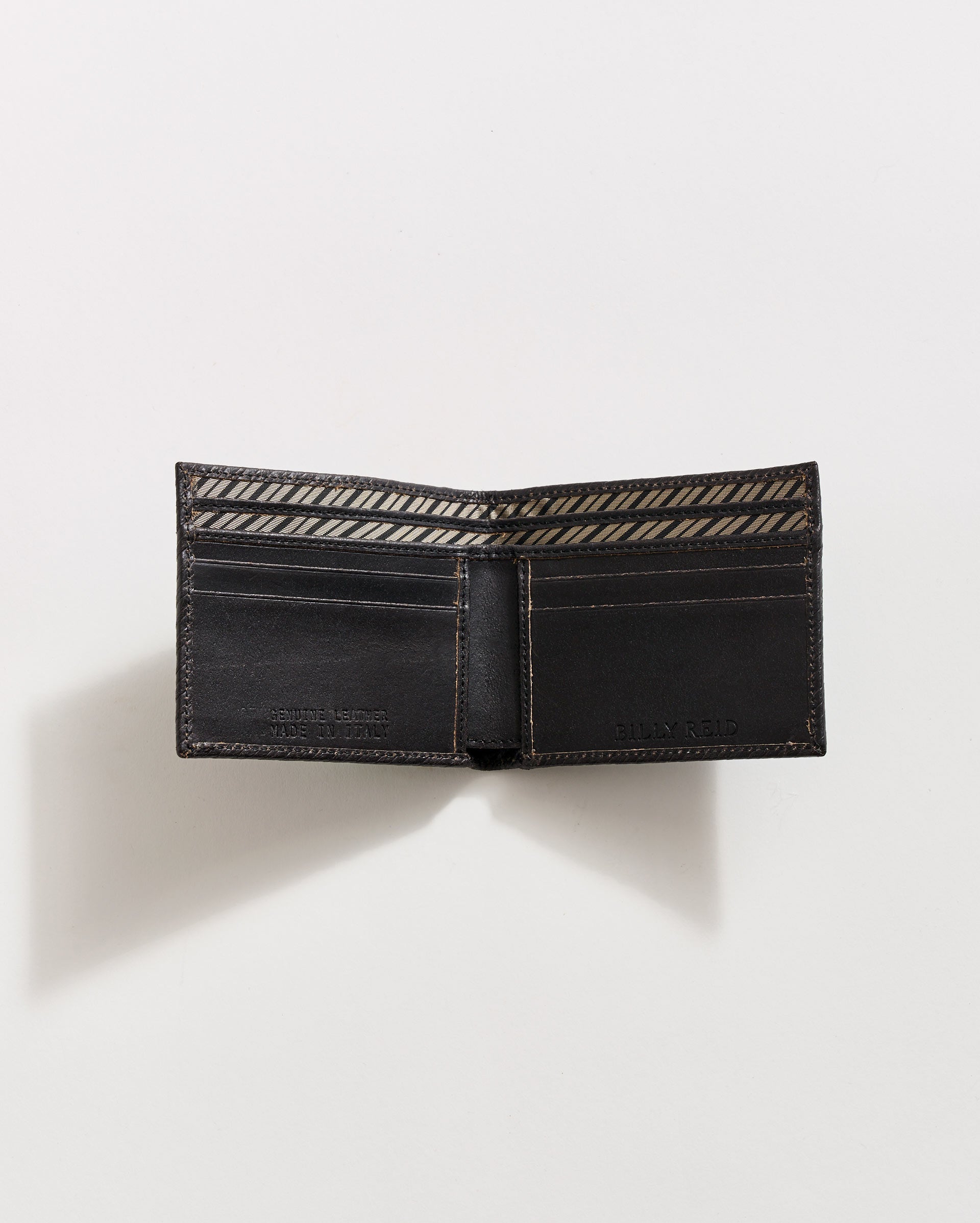 Heirloom Stripe Leather Bi-Fold Wallet | Billy Reid