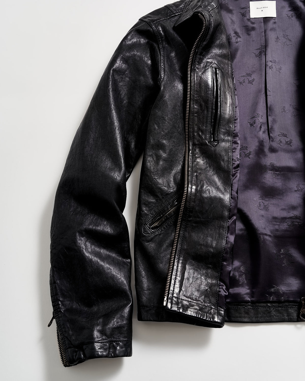 Blake Jacket in Black-Washed Lambskin | Signature Details and ...