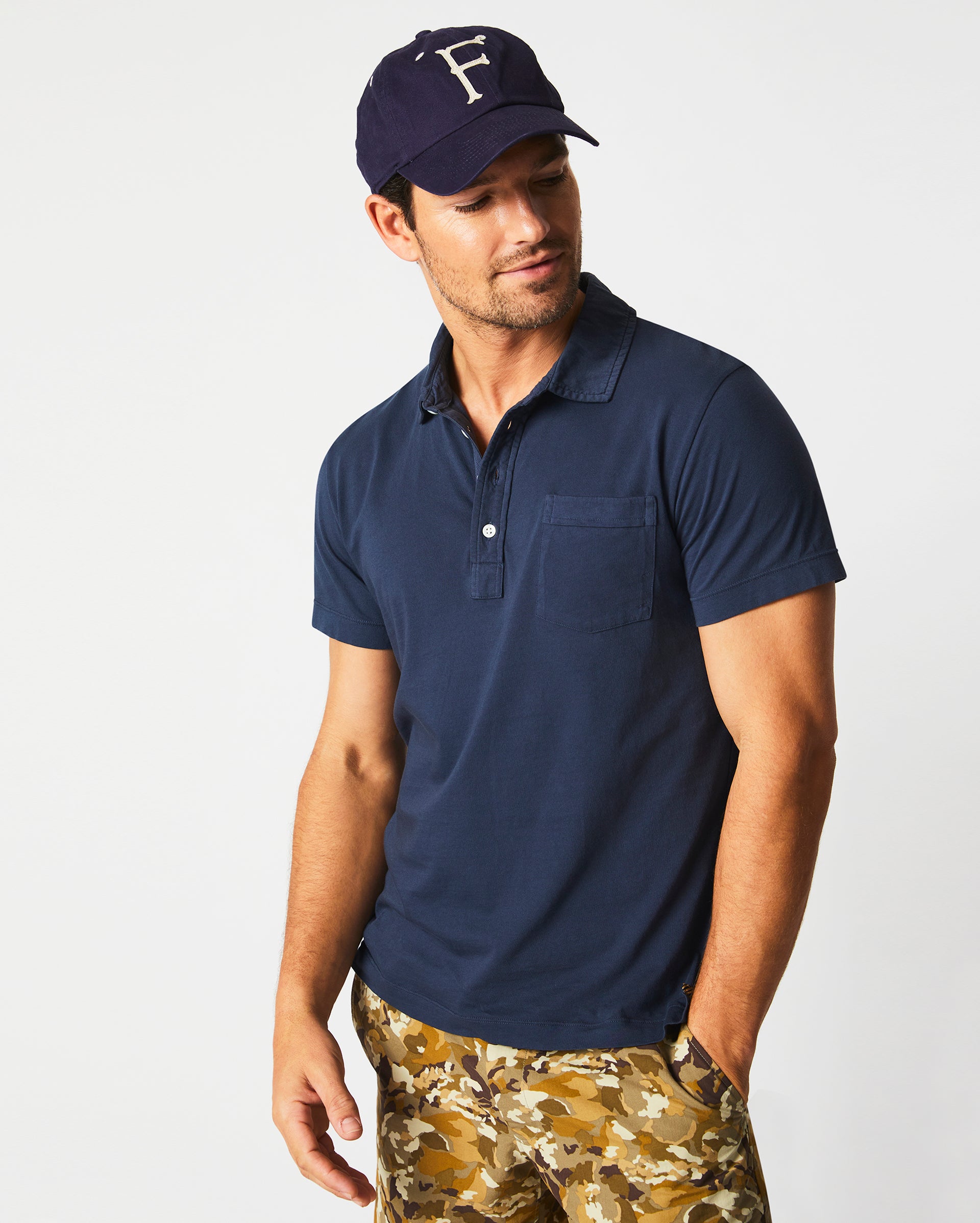 FLORENCE CAP IN WASHED BLUE – Billy Reid