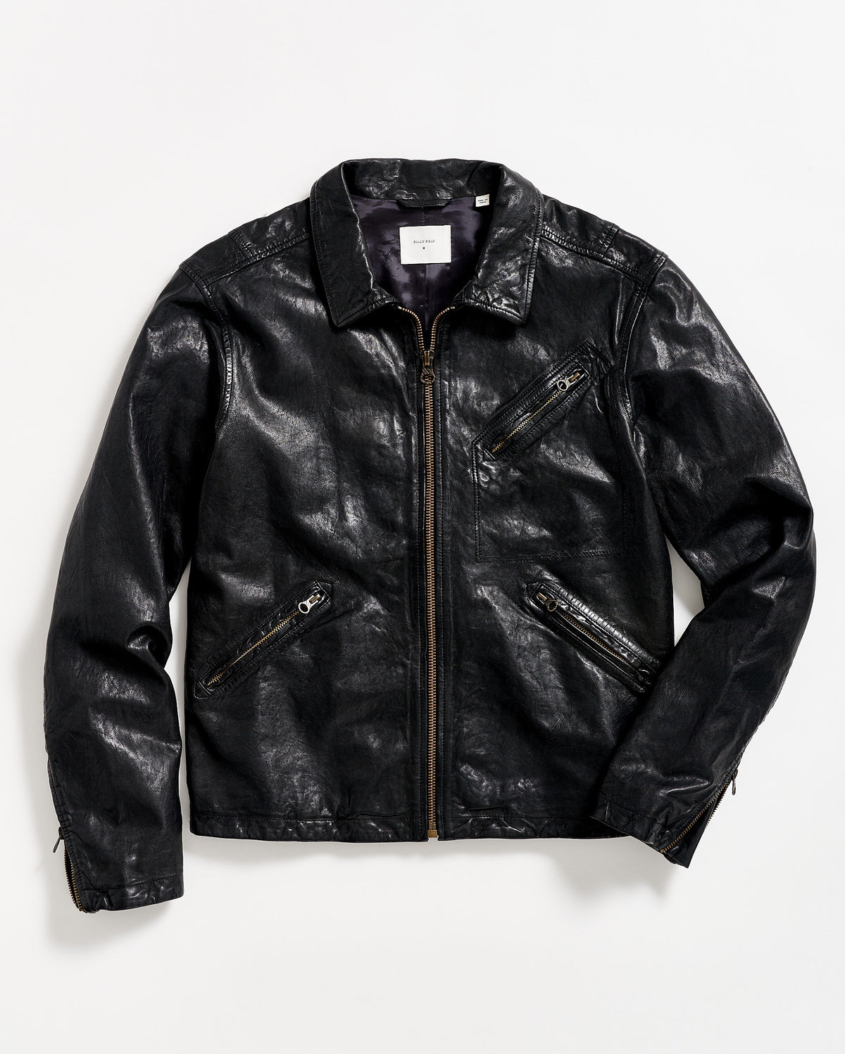 Blake Jacket in Black-Washed Lambskin | Signature Details and ...